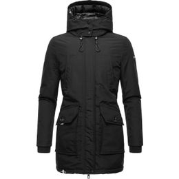 Winterjacke Navahoo "Winterjacke Blizzardstorm", Damen, Gr. L, schwarz, Obermaterial: 70% Baumwolle CO. 30% Nylon NY. Obermaterial: Futter: 100% Polyester PES. 100% Polyester PES., Jacken Winterjacke