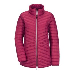 Steppjacke GOLDNER "Herbstjacke mit Daunen, Stehkragen", Damen, Gr. 40, rot (bordeaux), Obermaterial: 100% Polyamid PA., Modisch, Jacken Steppjacke, 2-Wege RV