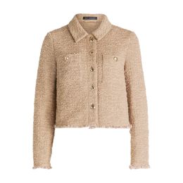 Jackenblazer Betty Barclay "Blazer-Jacke langarm", Damen, Gr. 48, beige, Obermaterial: 52% Baumwolle CO. 48% Polyester COOLMAX PES(Coolmax)., Blazer Jackenblazer
