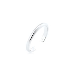 Silberring Elli "Ring MIDI 925 Sterling Silber Offen", silber, Fingerringe, Damen, Silber 925 (Sterlingsilber), Silberring