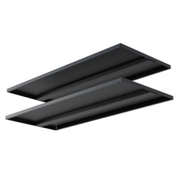 Aktenschrank Vcm "2x Fachb&ouml;den f&uuml;r Stahlschrank Serie Malivo", schwarz (anthrazit), B:79cm T:32cm, Obermaterial: 100% Metall MT., Schr&auml;nke, Aktenschrank