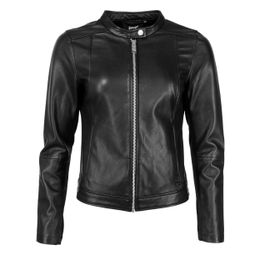 Lederjacke Maze "Lederjacke Summerset", Damen, Gr. L, schwarz, Obermaterial: 100% Lammnappaleder LANA. Futter: 100% Polyester PES., Jacken Lederjacke