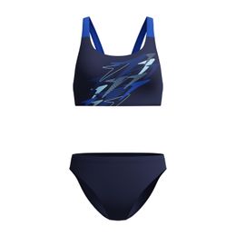 Bustier-Bikini Speedo, Gr. 50, N-Gr, nvy, blu, Obermaterial: 100% Polyester, Bikini-Sets Bustier-Bikini