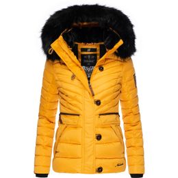 Winterjacke Navahoo "Winterjacke Wisteriaa", Damen, Gr. XS, gelb, Obermaterial: 100% Polyester PES. Obermaterial: Futter: 100% Polyester PES. 100% Polyester PES., Jacken Winterjacke