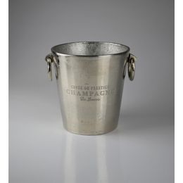 Wein- und Sektk&uuml;hler AM Design "aus Aluminium", silber, B:19,5cm H:20cm T:23cm, Aluminium, Eisk&uuml;bel, Wein- und Sektk&uuml;hler, BxTxH: 19,5x23x20 cm