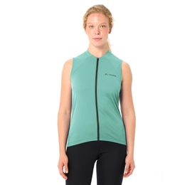 Radtrikot Vaude "WOMEN'S MATERA FZ TRICOT SL", Damen, Gr. 36, sage, Obermaterial: 100% Polyester, Trikots Radtrikot, f&uuml;r Radfahren, mit Frontrei&szlig;verschluss, schnelltrocknendes Material