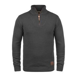 !Solid Troyer SOLID "Troyer SDTommy", Herren, Gr. XXL, grau (dar grau m), Obermaterial: 50% Baumwolle CO. 50% Polyacryl PAN., Pullover Troyer