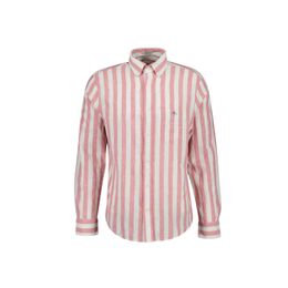 Langarmhemd Gant "Hemd REGULAR COTTON LINEN STRIPE SHIRT 1er Pack", Herren, Gr. XXL, N-Gr, pink (rosa), Obermaterial: 55% Leinen LI. 45% Baumwolle CO., Hemden Langarmhemd