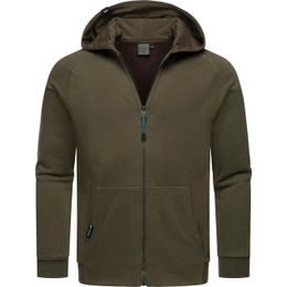 Kapuzensweatjacke Ragwear "Kapuzensweatjacke Zenway", Herren, Gr. M, gr&uuml;n (schwarz olive), Obermaterial: 70% Baumwolle CO. 30% Polyester PES., Sweatjacken Kapuzensweatjacke