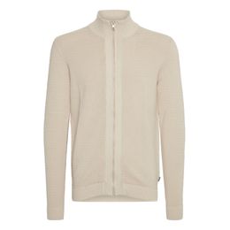 !Solid Strickjacke SOLID "Strickjacke SDNicklas", Herren, Gr. XXL, beige (oatmeal), Obermaterial: 100% Baumwolle CO., Strickjacken Strickjacke