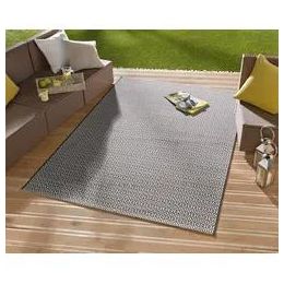 Teppich NORTHRUGS "Coin" Gr. 2, schwarz, B:80cm H:8mm L:150cm, Kunstfaser, Teppiche, Teppich, In-& Outdoor, Wetterfest, Balkon, Sisal-Optik, Wohnzimmer, L&auml;ufer
