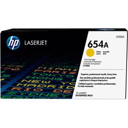 HP Tonerkartusche "HP original Toner 654, Farben M/C/Y/B Gr&ouml;&szlig;en A+X", gelb, Tonerpatronen, Tonerkartusche