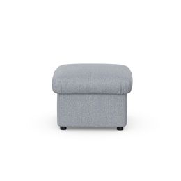 Hocker DOMO collection "Pegnitz", silber, B:60cm H:39cm T:60cm, 100% Polyester, Hocker, Hocker
