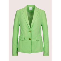 Madeleine Mode Jackenblazer MADELEINE "Blazer Einreihiger Blazer in Struktur-Qualit&auml;t", Damen, Gr. 42, gr&uuml;n (kiwi), Obermaterial: 51% Baumwolle CO. 44% Polyester PES. 5% Elasthan EL., Modern, normal, Blazer Jackenblazer