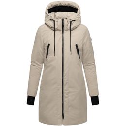 Wintermantel Navahoo "Wintermantel Winterzart 14", Damen, Gr. L, beige (light taupe), Obermaterial: 100% Polyester PES. Obermaterial: Futter: 100% Polyester PES. 100% Polyester PES., M&auml;ntel Wintermantel