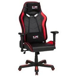 Gaming-Stuhl Duo Collection "Game Rocker G-30 L", schwarz (schwarz, rot, schwarz, rot, schwarz, rot), B:72cm H:138cm T:72cm, St&uuml;hle, Gaming-Stuhl