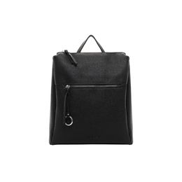 Rucksack SURI FREY "Rucksack SFY Debby", Damen, Gr. B/H/T: 30cm x 37cm x 12cm, schwarz (schwarz 100), Obermaterial: 70% PVC PVC. 30% Polyurethan PU., Rucks&auml;cke Rucksack