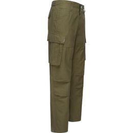 Cargohose Ragwear "Cargohose Merly Long Linen", Herren, Gr. 34, N-Gr, gr&uuml;n (schwarz olive), Obermaterial: 65% Baumwolle CO. 35% Leinen LI., Hosen Cargohose