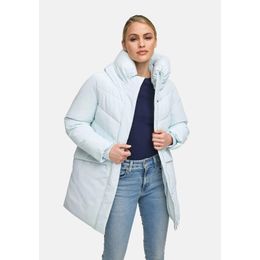 Winterjacke Marikoo "Marikoo Delilah Damen Herbst Winter Steppjacke N058", Damen, Gr. M, blau (iceblau), Obermaterial: 100% Polyester PES., Jacken Winterjacke