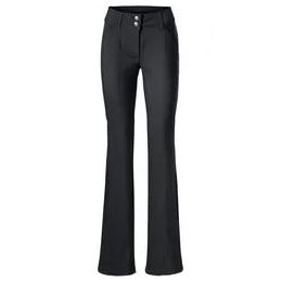 Bootcuthose Heine, Damen, Gr. 44, Normalgr&ouml;&szlig;en, blau (marine), 48% Baumwolle, 45% Polyester, 7% Elasthan, Miedereinsatz:15% Elasthan, 85% Polyamid, unifarben, lang, Hosen