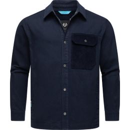 Outdoorhemd Ragwear "Outdoorhemd Garwend", Herren, Gr. S, N-Gr, blau (navy), Obermaterial: 100% Baumwolle CO., Hemden Outdoorhemd