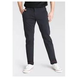 Chinohose MAC "Driver", Damen, Gr. 33, L&auml;nge 32, blau (midnight dunkelblau), Web, Obermaterial: 89% Baumwolle, 8% Polyester, 3% Elasthan, unifarben, figurumspielend kn&ouml;chellang, Hosen Chinohose, mit Stretch