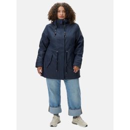 Wintermantel Ragwear "Wintermantel Monadis Rainy II Intl.", Damen, Gr. XXL, blau (navy23), Obermaterial: 100% Polyester PES. Obermaterial: Futter: 100% Polyester PES. 100% Polyester PES., M&auml;ntel Wintermantel