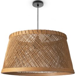 Paco Home Pendelleuchte "RAMA", schwarz, &Oslash; 42cm H: 22cm, Leuchten, Korb Papier H&auml;ngend Esstisch Lampe Boho Wohnzimmer E27, Pendelleuchte