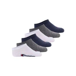 Sneakersocken Champion "Socken 6er Pack", M&auml;dchen, Gr. 31-34, bunt (blau, wei&szlig;, grau), Obermaterial: 71% Baumwolle CO. 22% Polyester PES. 5% Polyamid PA. 2% Elasthan EL., Socken Sneakersocken