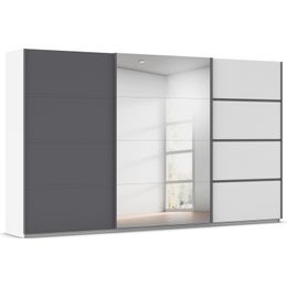 Kleiderschrank Rauch "Schwebet&uuml;renschrank OTTO&acute;s Choice Garderobe Schrank TOP ANGEBOT Avola", wei&szlig; (alpinwei&szlig;, graumetallic, leisten graumetallic), B:360cm H:229cm T:62cm, Holzwerkstoff, Schr&auml;nke, Kleiderschrank, mit eleganten Zierleisten in Chrom, Schwarz oder Wei&szlig; MADE IN GERMANY