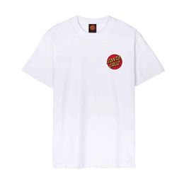 T-Shirt Santa Cruz "CLASSIC DOT CHEST SP26 NEW", Herren, Gr. XXL, wei&szlig;, Obermaterial: 100% Baumwolle, Shirts T-Shirt, f&uuml;r sportliche Aktivit&auml;ten und Freizeit, sportlicher Stil
