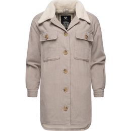 Cordjacke Ragwear "Cordjacke Kyoka", Damen, Gr. XL, beige (bone), Obermaterial: 100% Baumwolle CO. Obermaterial: Futter: 100% Polyester PES. 100% Polyester PES., Jacken Cordjacke