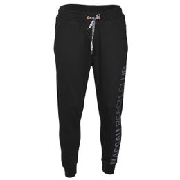 Jogginghose NASSAU BEACH "Jogginghose NB22011", Herren, Gr. L, US, schwarz, Obermaterial: 60% Baumwolle CO. 40% Polyester COOLMAX PES(Coolmax)., Hosen Jogginghose