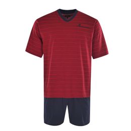 Schlafanzug Hajo "Pyjama", Herren, Gr. 4XL, rot, Obermaterial: 60% Baumwolle CO. 40% Polyester PES., Homewear-Sets Schlafanzug