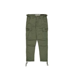 Cargohose Alpha Industries "Squad Pant", Herren, Gr. 30, Normalgr&ouml;&szlig;en, gr&uuml;n (schwarz olive), Obermaterial: 98% Baumwolle, 2% Elastan; Futter: 100% Baumwolle, Hosen Cargohose