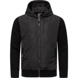 Outdoorjacke Ragwear "Outdoorjacke Ronel", Herren, Gr. M, schwarz, Obermaterial: 100% Polyester PES. 100% Baumwolle CO. Obermaterial: Futter: 100% Polyester PES. 100% Polyester PES., Jacken Outdoorjacke