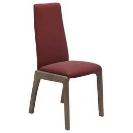 Polsterstuhl stressless "Laurel", rot (cherry paloma, walnuss), B:57cm H:105cm T:60cm, Leder PALOMA: PALOMA ist ein durchgef&auml;rbtes Semianilin-M&ouml;belleder mit nat&uuml;rlicher Narbung., St&uuml;hle, Polsterstuhl, High Back, Gr&ouml;&szlig;e M, mit abgerundeten Beinen in Walnuss