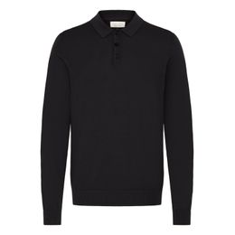 Longsleeve Casual Friday "Strickpullover CFOSVALD", Herren, Gr. S, schwarz (schwarz beauty), Obermaterial: 100% Baumwolle CO., Shirts Longsleeve
