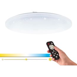Eglo Deckenleuchte "FRANIA-A", wei&szlig;, 1, &Oslash; 57cm H: 7,5cm, 1 Stk., Leuchten, wei&szlig; / inkl.1 x LED-Platine (19W) / dimmbar / Fernbedienung, Deckenleuchte