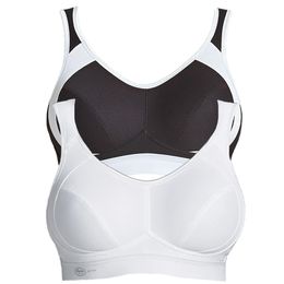 Sport-BH Anita "Sport BH extreme control", Damen, Gr. 80, Cup G, bunt (schwarz wei&szlig;), Stoff, Obermaterial: 76% Polyester PES. 19% Polyamid PA. 5% Elasthan EL., BHs Sport-BH