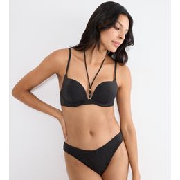 B&uuml;gel-Bikini-Top Triumph "Summer Sunset WHU Sweet Heart", Damen, Gr. 38, Cup D, schwarz, Glitzergarne;Microfaser, Obermaterial: 70% Polyamid, 16% metallisierte Fasern, 14% Elasthan, Bikini-Oberteile B&uuml;gel-Bikini-Top, weicher Lurex