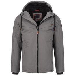 Winterjacke Alessandro Salvarini "A. Salvarini Herren Winterjacke AS331", Herren, Gr. L, grau (dunkelgrau), Obermaterial: 100% Polyester PES., Jacken Winterjacke