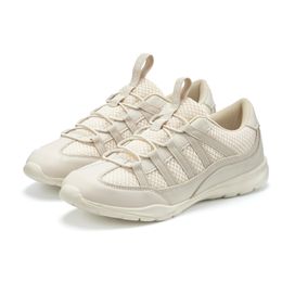 Sneaker Lascana "Freizeitschuh, Halbschuh, Turnschuhe, Slip-On-Sneaker", Damen, Gr. 41, beige, Obermaterial: 50% Lederimitat, 50% Textilmaterial. Decksohle: 100% Textilmaterial. Futter: 100% Textilmaterial. Laufsohle: 100% Synthetik, unifarben, Basic, Schuhe Sneaker, zum Reinschl&uuml;pfen mit elastischen Schn&uuml;rb&auml;ndern VEGAN