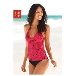 B&uuml;gel-Tankini s.Oliver, Damen, Gr. 46, Cup C, orange (hummer, bedruckt), Polyamid, Bikini-Sets, mit sch&ouml;nem Druckdesign