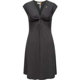 Jerseykleid Ragwear "Sommerkleid Comfrey Solid", Damen, Gr. M, N-Gr, schwarz, Obermaterial: 48% Viskose CV. 47% Polyester PES. 5% Elasthan EL., Kleider Jerseykleid