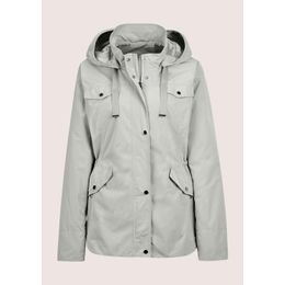 Madeleine Mode Kurzjacke MADELEINE "Jacke Jacke mit Funktion", Damen, Gr. 36, grau (silbergrau), Obermaterial: 100% Polyester PES., Modern, normal, Jacken Kurzjacke