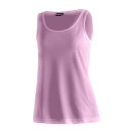 Funktionsshirt Maier Sports "Petra", Damen, Gr. 54, blassrosa, 100% Polyester, Rundhals, Shirts Funktionsshirt, Damen Top, leichtes &auml;rmelloses Shirt, Rundhals, Regular Fit