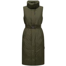 Longweste Navahoo "Longweste Abendlied XIV", Damen, Gr. 3XL, gr&uuml;n (schwarz olive), Obermaterial: 100% Polyester Pol. recyc.. Futter: 100% Polyester Pol. recyc.. 100% Polyester Pol. recyc.., Westen Longweste