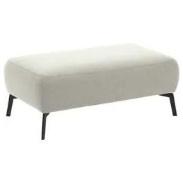 Polsterhocker Home Affaire "Bellini", wei&szlig;, B:111cm H:47cm T:65cm, Luxus-Microfaser weich (98% Polyester, 2% Nylon);Easy Care (100% Polyester), Hocker, Polsterhocker, passend zur Serie "Bellini", Easy Care-Bezug mit Wasser reinigbar