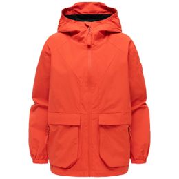 Outdoorjacke Navahoo "Outdoorjacke Donnerwetter 14", Damen, Gr. XXL, orange (spicy orange), Obermaterial: 100% Nylon NY., l&auml;ssig geschnitten, hoch geschlossener Ausschnitt, Windstopperb&uuml;ndchen, Jacken Outdoorjacke, &Uuml;bergangsjacke mit doppelten Au&szlig;entaschen